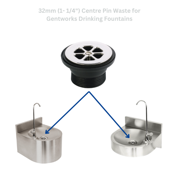 32mm (1- 1/4") Centre Pin Waste for Gentworks Drinking Fountains