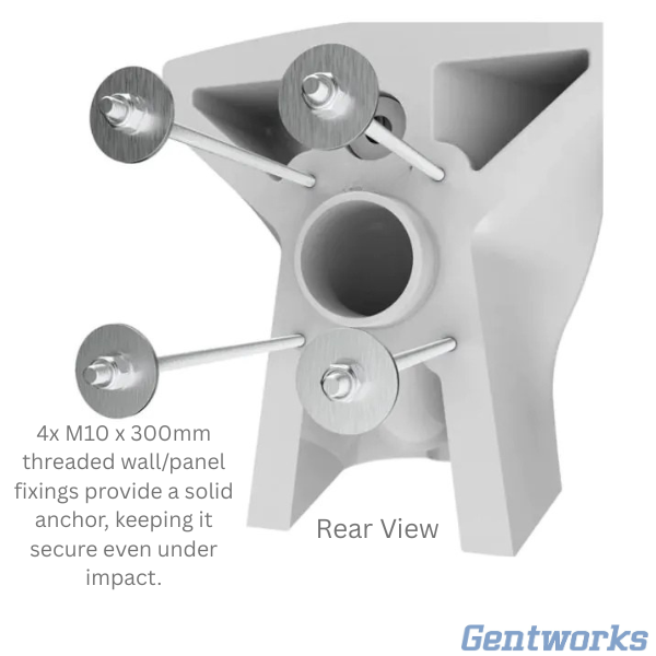 Damage-resistant solid surface WC pan with fixed moulded seat