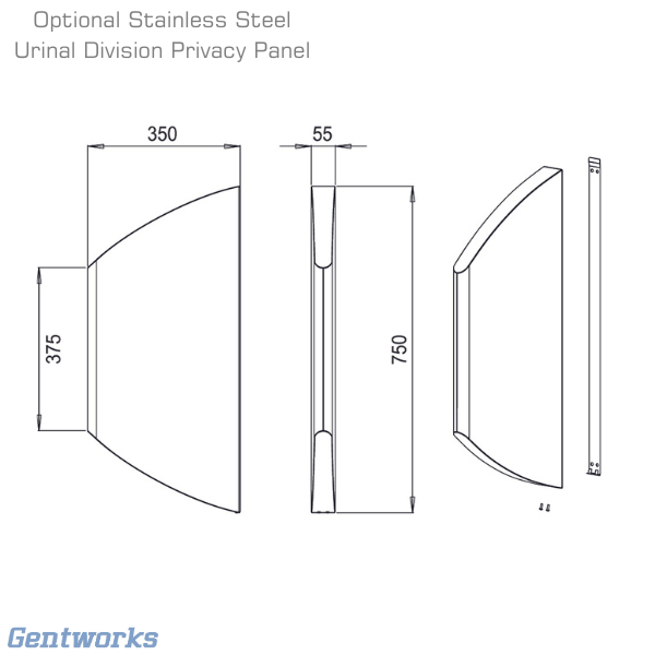 Stainless Steel Bowl Urinal