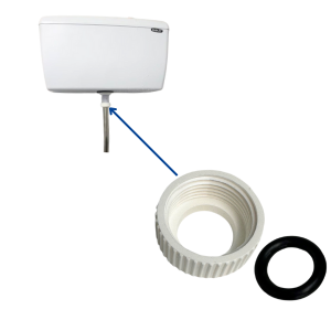 Urinal Down Pipe to Auto Cistern Connector - Plastic version