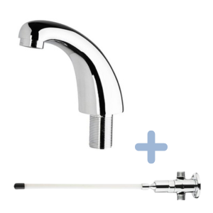 Gentworks - Knee Operated Valve and Deck Spout - Exposed Valve Connections